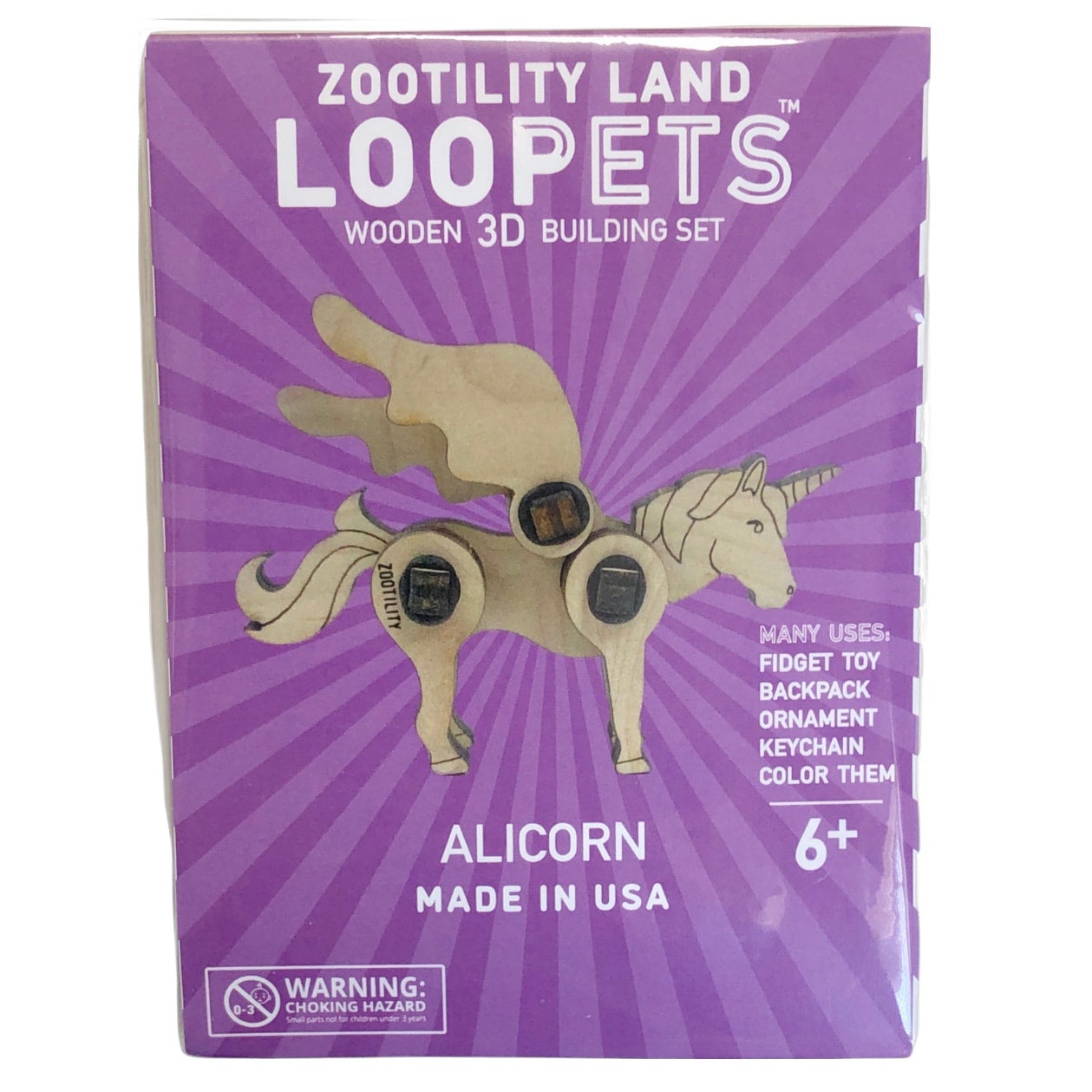 Zootility Loopets Alicorn | Maine Homestead Market