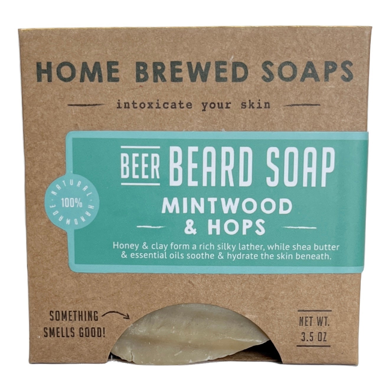 Home Brewed Soaps Beard Soap Mintwood & Hops | Maine Homestead Market